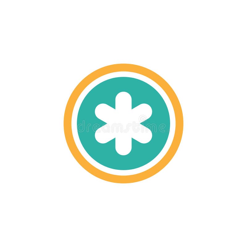 Asterisk Footnote Sign Icon. Star Symbol. Stock Vector - Illustration ...