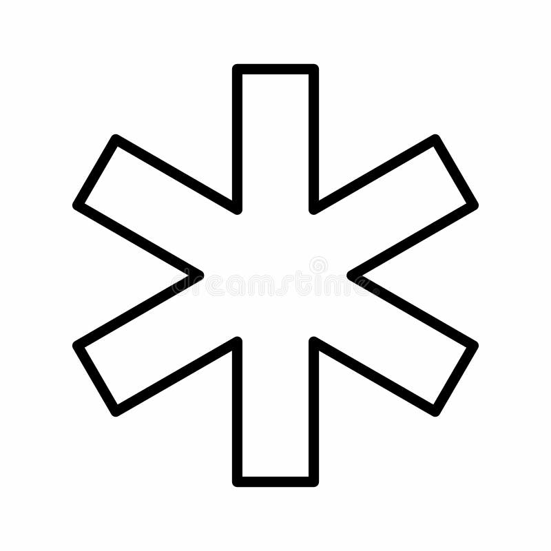 Asterisk Symbol Illustrations Stock Illustration - Illustration of text ...