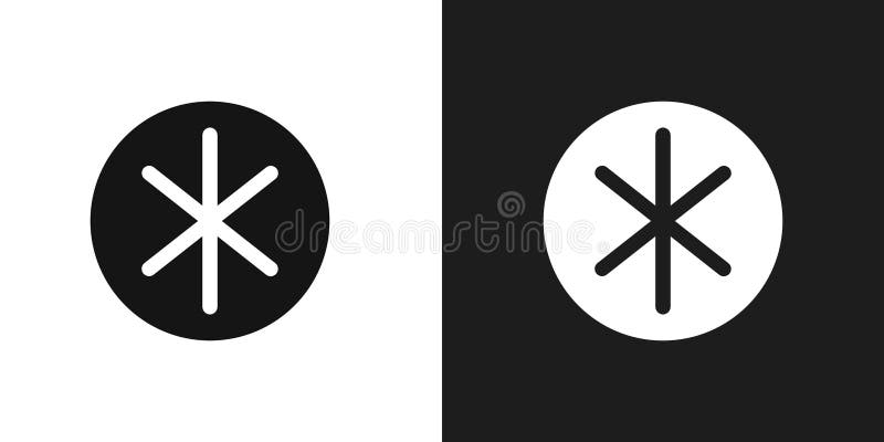 Asterisk Icon Logo Set Vector Stock Vector - Illustration of isolated ...