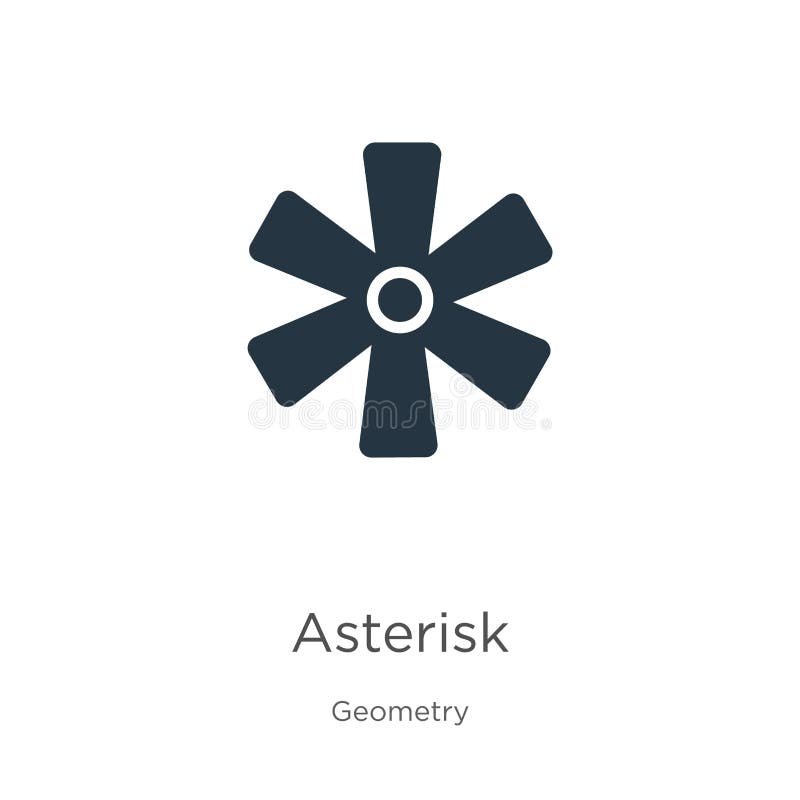 Asterisk Icon Vector. Trendy Flat Asterisk Icon from Geometry ...