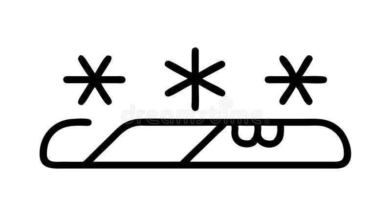 Asterisk Password Input Icon for Security Login, Vector Design ...