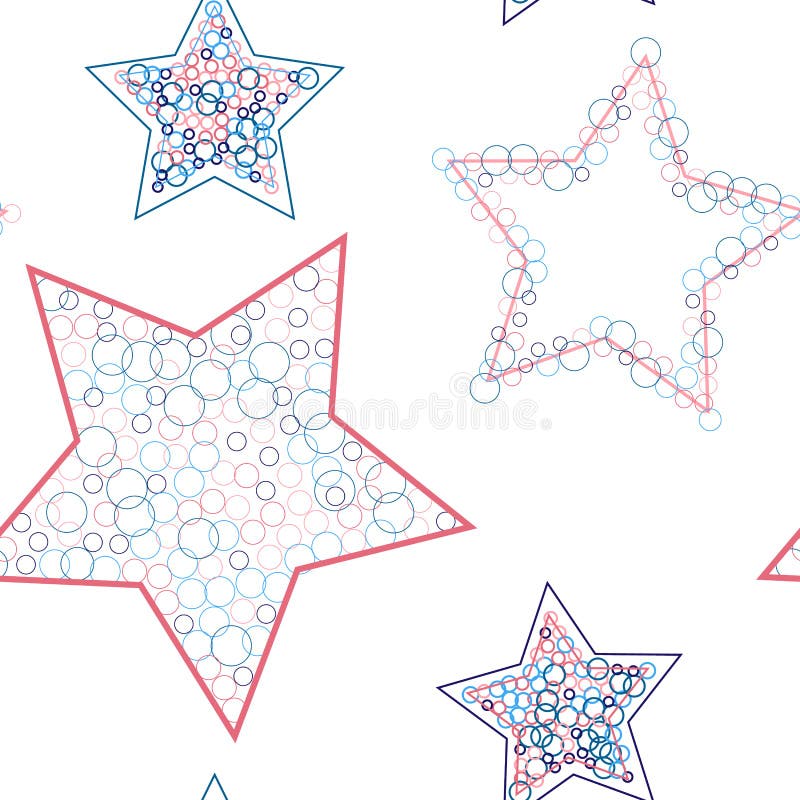Asterisks Seamless Pattern. Design for Fabric, Wrapping Paper ...