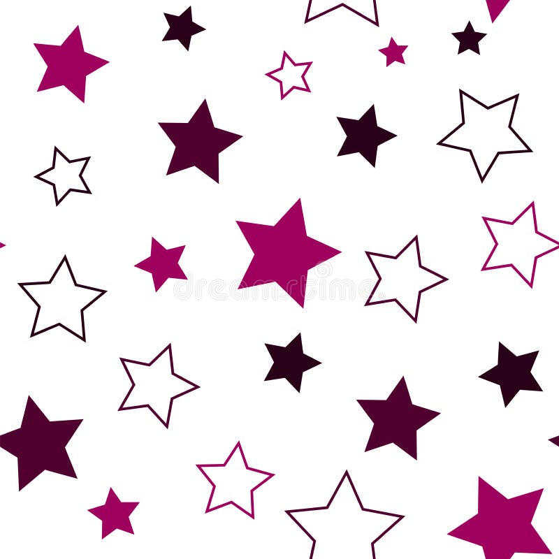 Asterisks. Seamless Patterns. Design for Fabric, Wrapping Paper ...