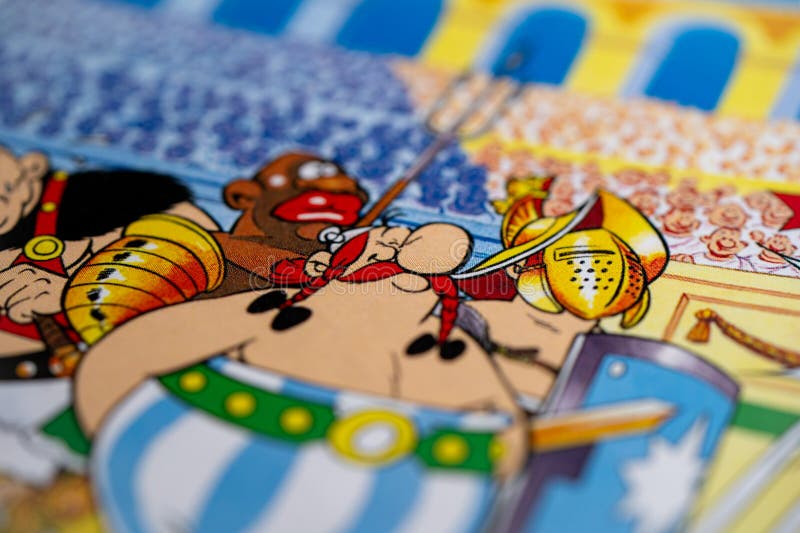 Asterix the Gladiator from a Comic Book. Editorial Photography - Image ...