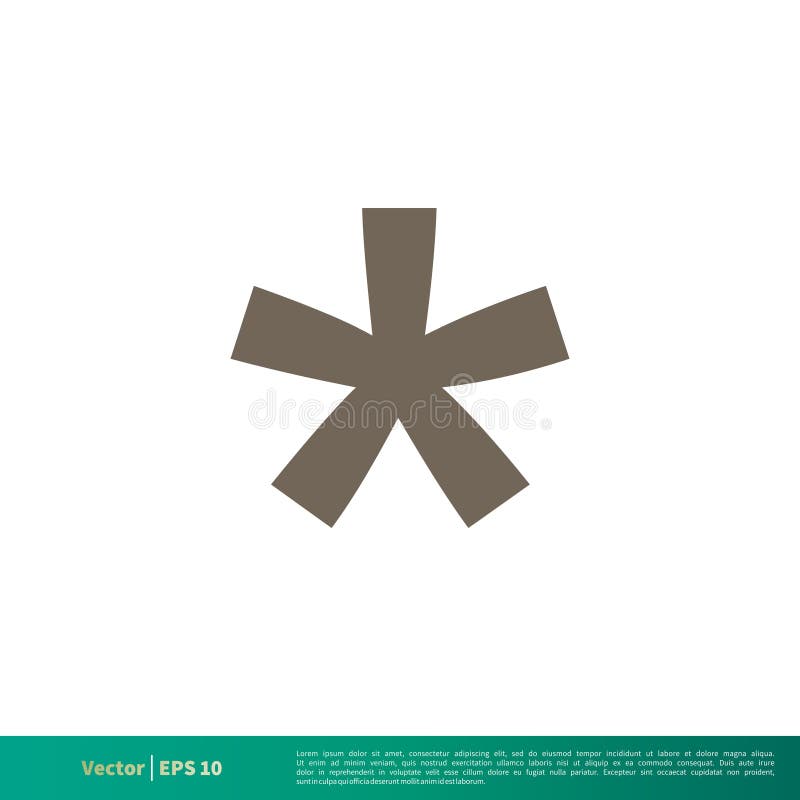 Asterix Icon Vector Logo Template Illustration Design. Vector EPS 10 ...