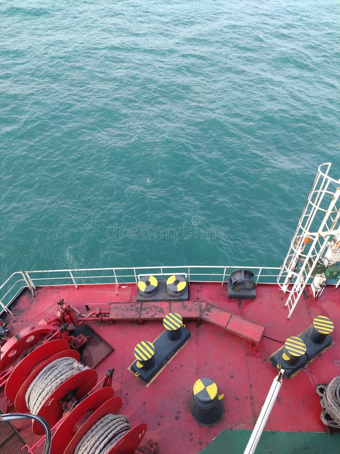 Astern Part of the Ship, Also Called As Poopdeck Stock Image - Image of ...