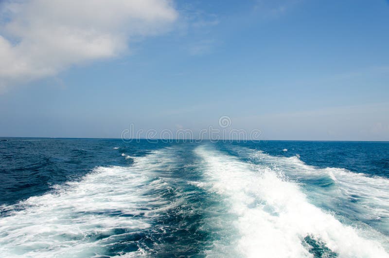 Astern wave stock photo. Image of movement, splash, aqua - 45526220