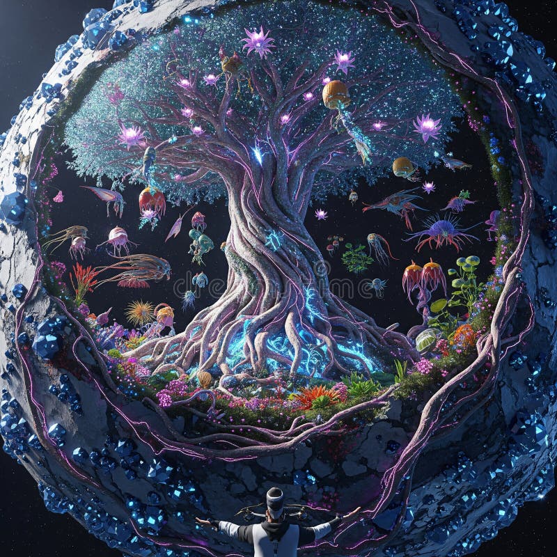 Asteroid Arbor: Ancient Cosmic Tree Pulsing Energy, Sustaining Zero ...