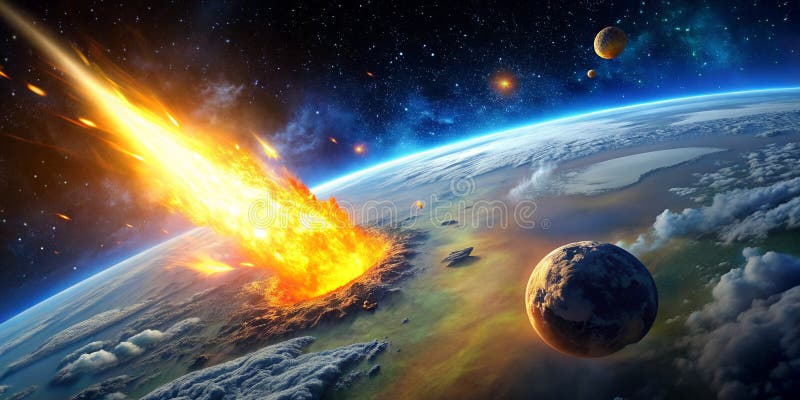 Asteroid Explosion in Earth S Atmosphere Asteroids Fall To Earth ...