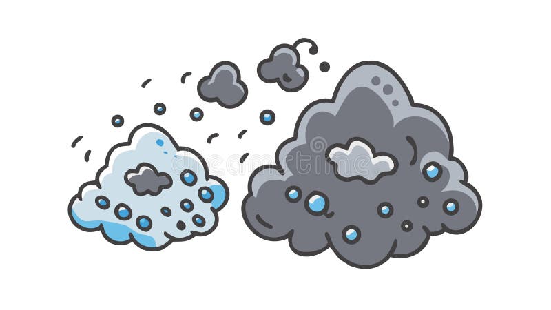 Asteroid Field and Debris Cloud Space Hazard Vector, Vector Design ...