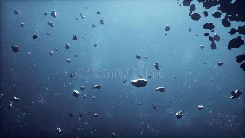 Asteroid Field in Deep Space. Stock Footage - Video of meteor, cosmos ...