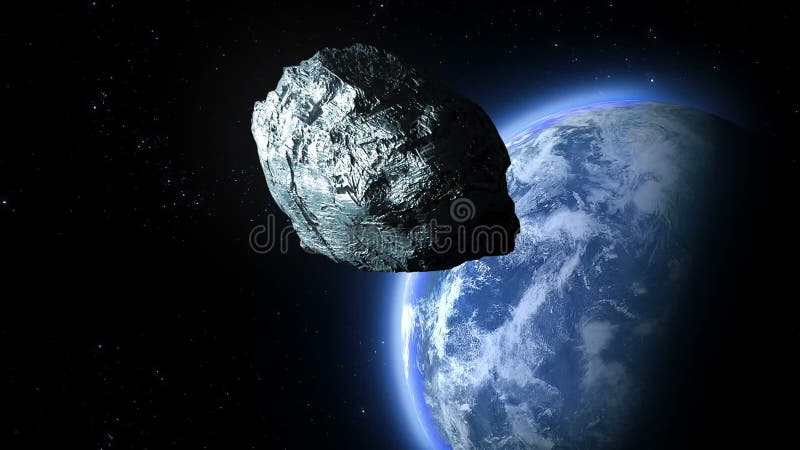 Asteroid Flies To the Earth Stock Video - Video of humanity, atmosphere ...