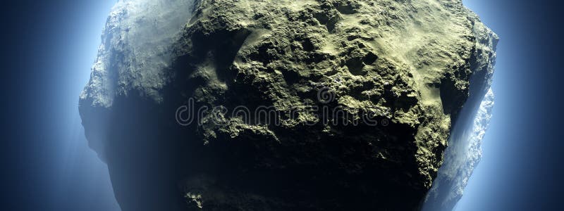 Asteroid Hurtles through Space Stock Illustration - Illustration of ...