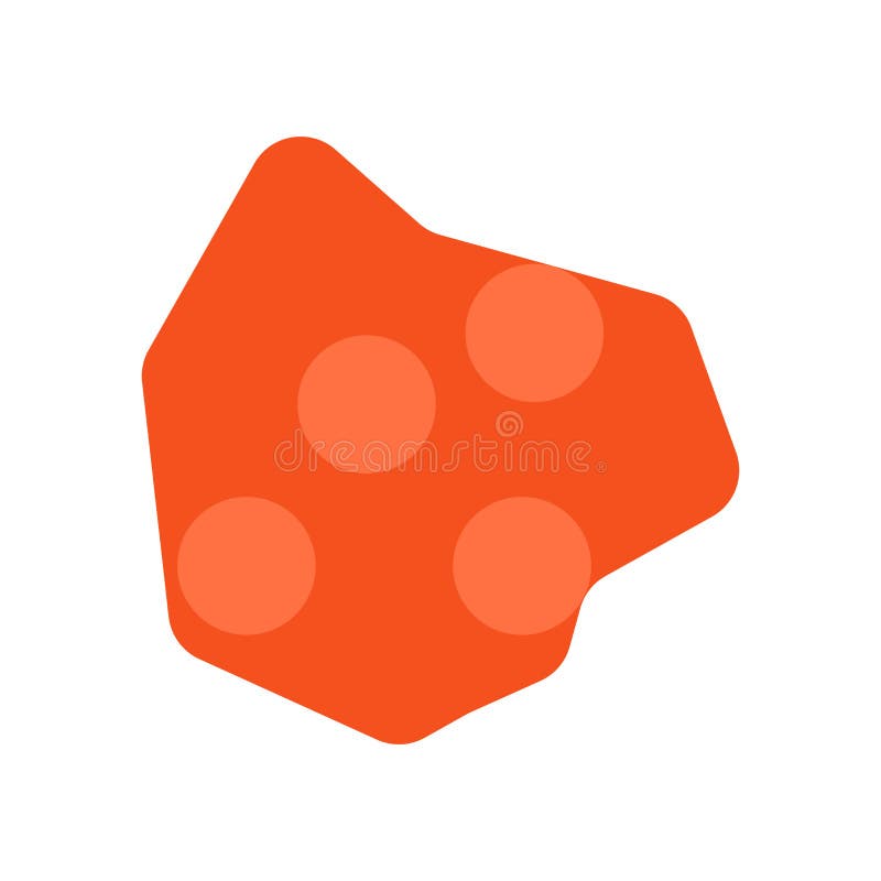 Asteroid Icon Vector Sign and Symbol Isolated on White Background ...