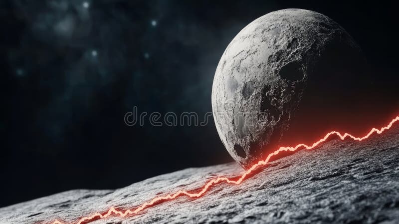 Asteroid Impact Crater on the Moon, a Captivating Lunar Surface ...