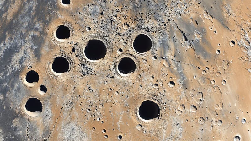 Asteroid Impact Crater Patterns on Planetary Surfaces Featuring Radial ...