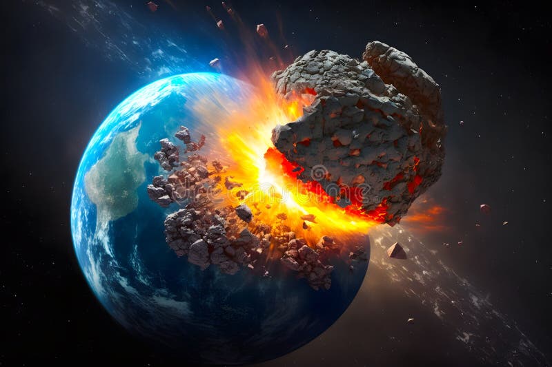 Burning Earth Exploding Planet Stock Illustrations – 229 Burning Earth ...