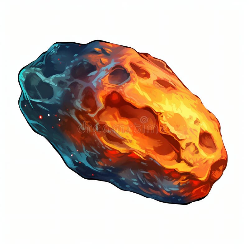 Asteroid Impact White Background Stock Illustrations – 596 Asteroid ...