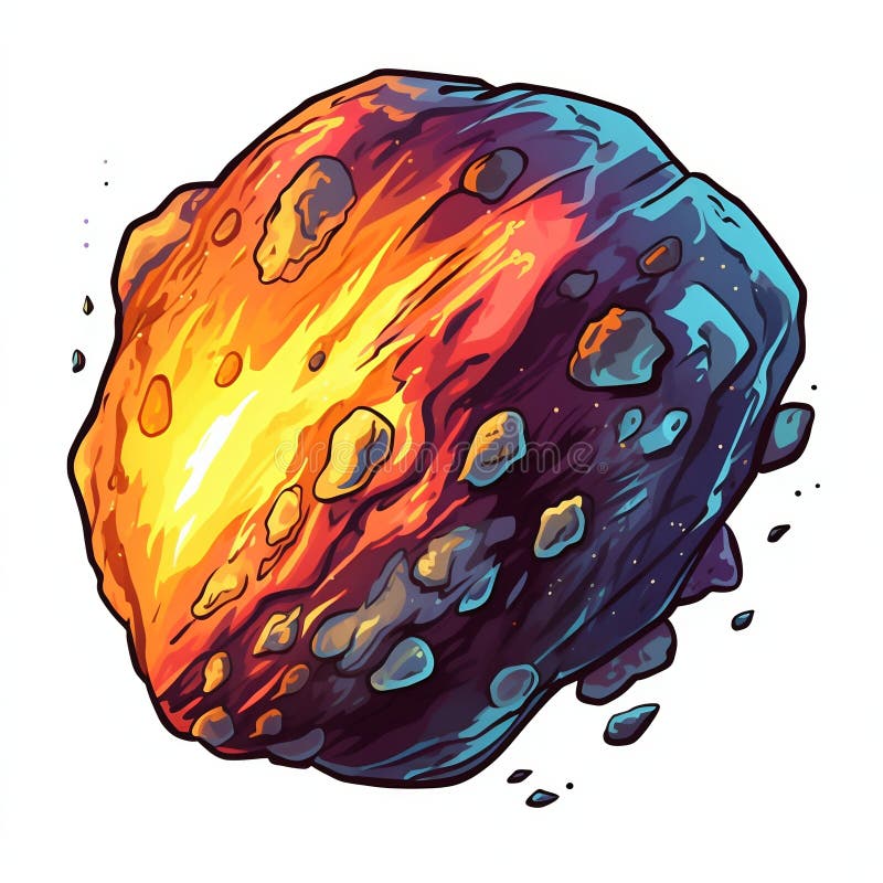 Asteroid Impact White Background Stock Illustrations – 596 Asteroid ...