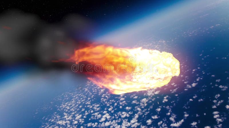 Asteroid Meteor Green Screen Earth Space Universe 3D Renderings ...