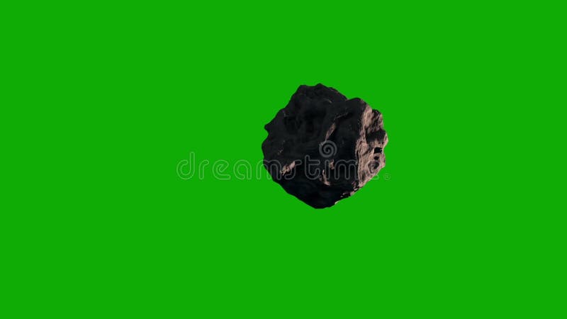 Asteroid Meteor Green Screen Front Earth Space Universe 3D Renderings ...