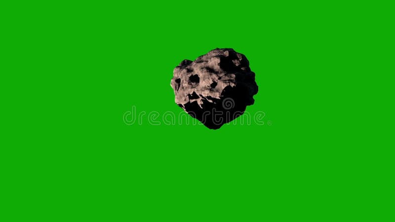 Asteroid Meteor Green Screen Front Earth Space Universe 3D Renderings ...