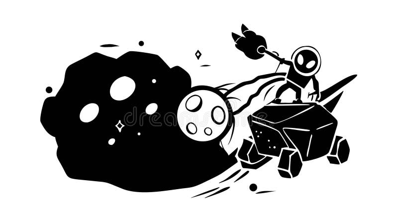 Asteroid Mining Expedition Stock Illustrations – 7 Asteroid Mining ...