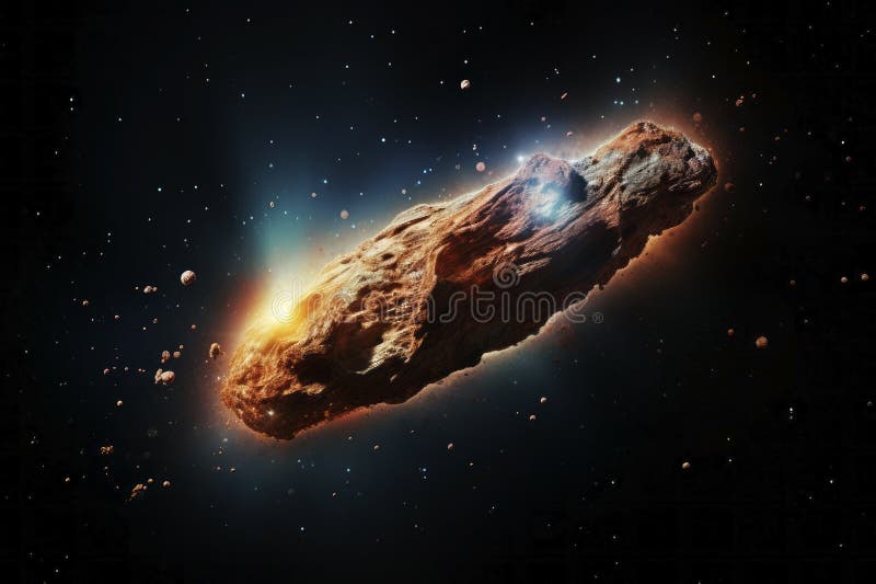 Asteroid in Outer Space. Generative AI Stock Image - Image of universe ...
