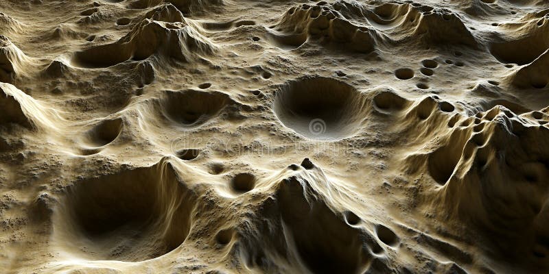 Asteroid Surface Texture Cratered Moon Landscape 3D Render Space ...