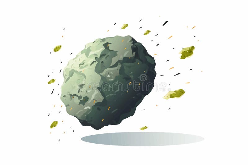Asteroid Vector Flat Minimalistic Isolated Vector Style Illustration ...