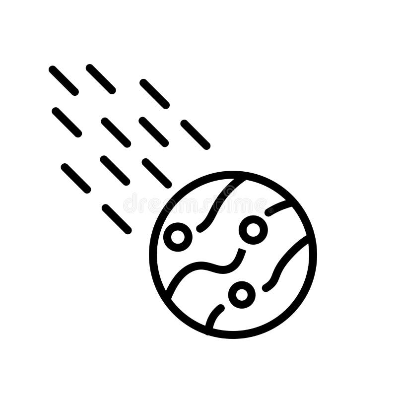 Meteorite Icon Vector Isolated on White Background, Meteorite Sign ...