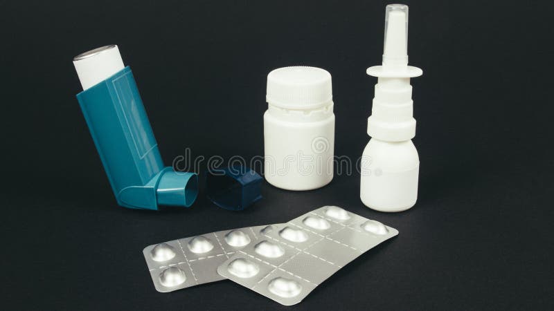Asthma or Allergies Inhaler. Stock Image - Image of aerosol, asthmatic ...