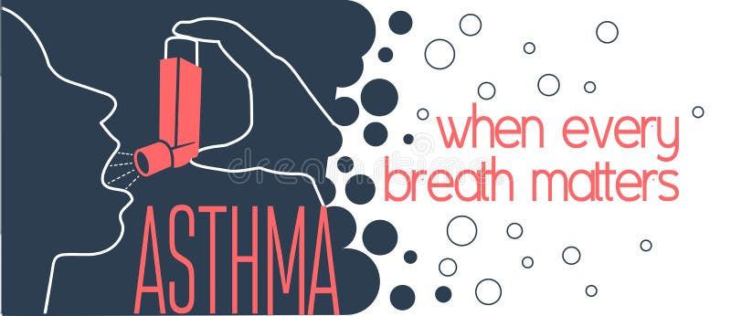 Asthma Banner. Symptoms. Asthma Line Icons. Vector Signs for Web ... Asthma Banner. Symptoms. Asthma Line Icons. Vector Signs for Web ...