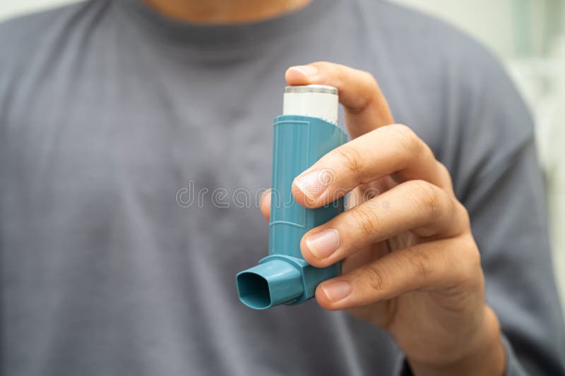 Asthma and Chronic Obstructive Pulmonary Disease COPD, Asian Young Man ...
