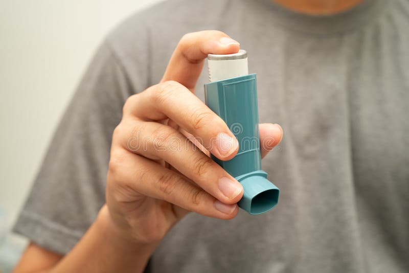 Asthma and Chronic Obstructive Pulmonary Disease COPD, Asian Young Man ...