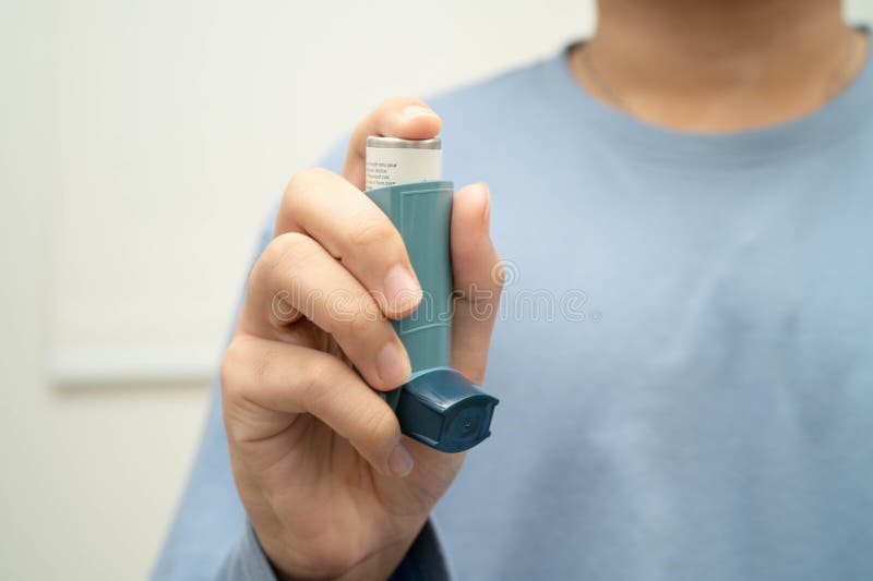 Asthma and Chronic Obstructive Pulmonary Disease COPD, Asian Young Man ...