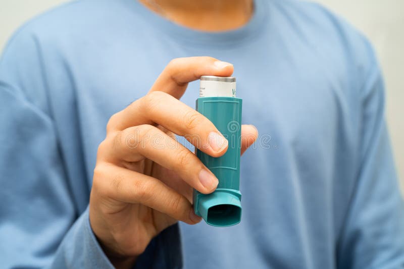 Asthma and Chronic Obstructive Pulmonary Disease COPD, Asian Young Man ...