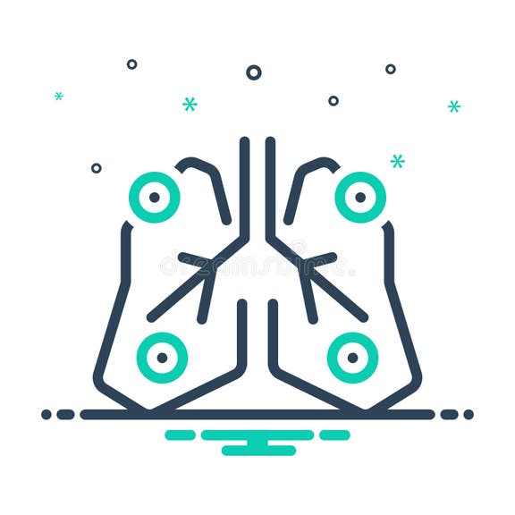 Mix Icon for Asthma, Respiration and Trouble Stock Vector ...