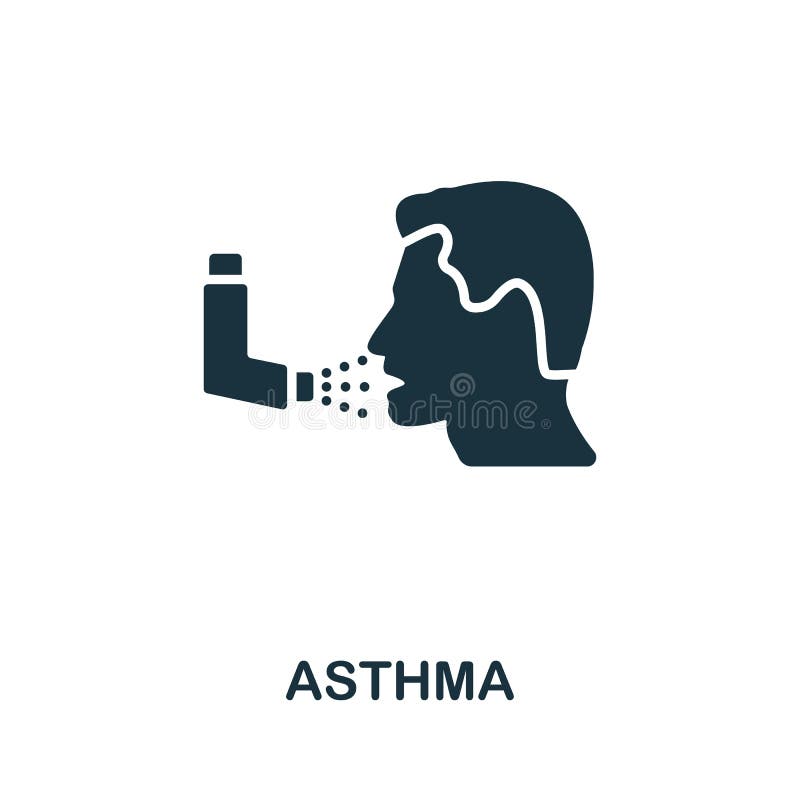 Asthma Icon Monochrome Simple Allergy Icon For Templates Web Design