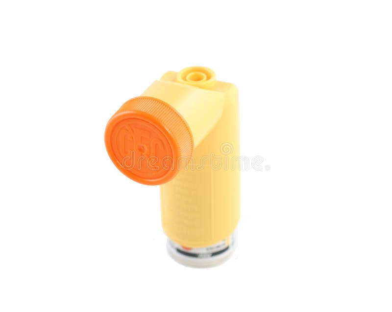 Asthma inhaler stock image. Image of isolated, medicine - 4596137