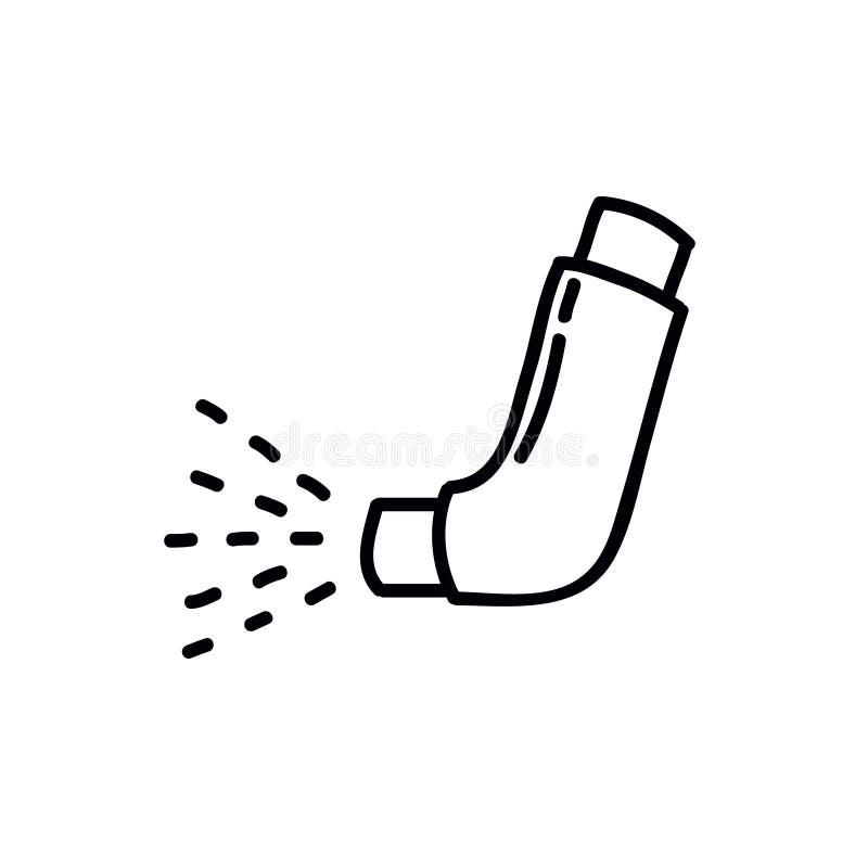 Asthma Inhaler Coloring Page Sketch Coloring Page