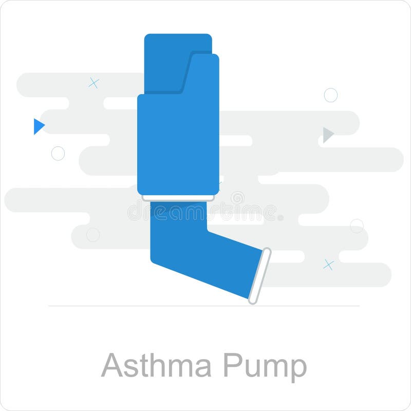 Asthma Pump stock vector. Illustration of design, breathing - 340612990