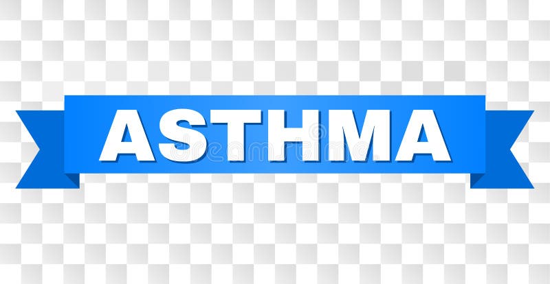 Blue Tape with ASTHMA Title Stock Vector - Illustration of cough, badge ...