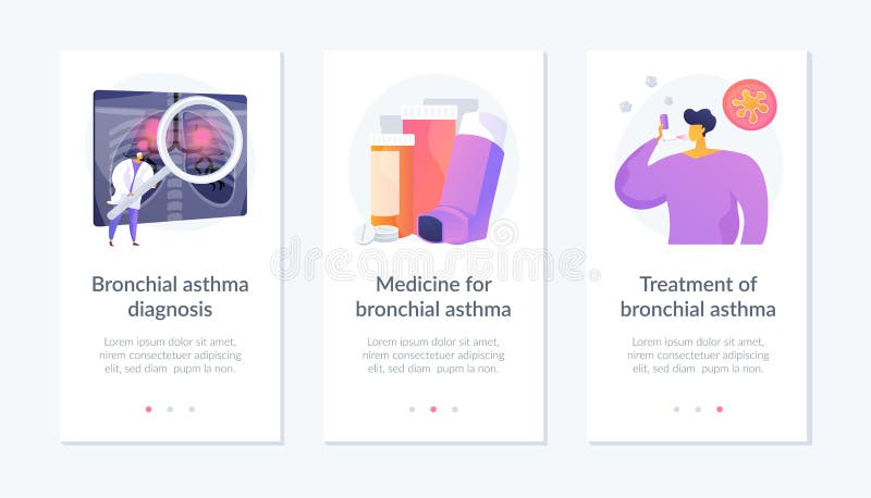 Asthma Banner. Symptoms. Asthma Line Icons. Vector Signs for Web ... Asthma Banner. Symptoms. Asthma Line Icons. Vector Signs for Web ...
