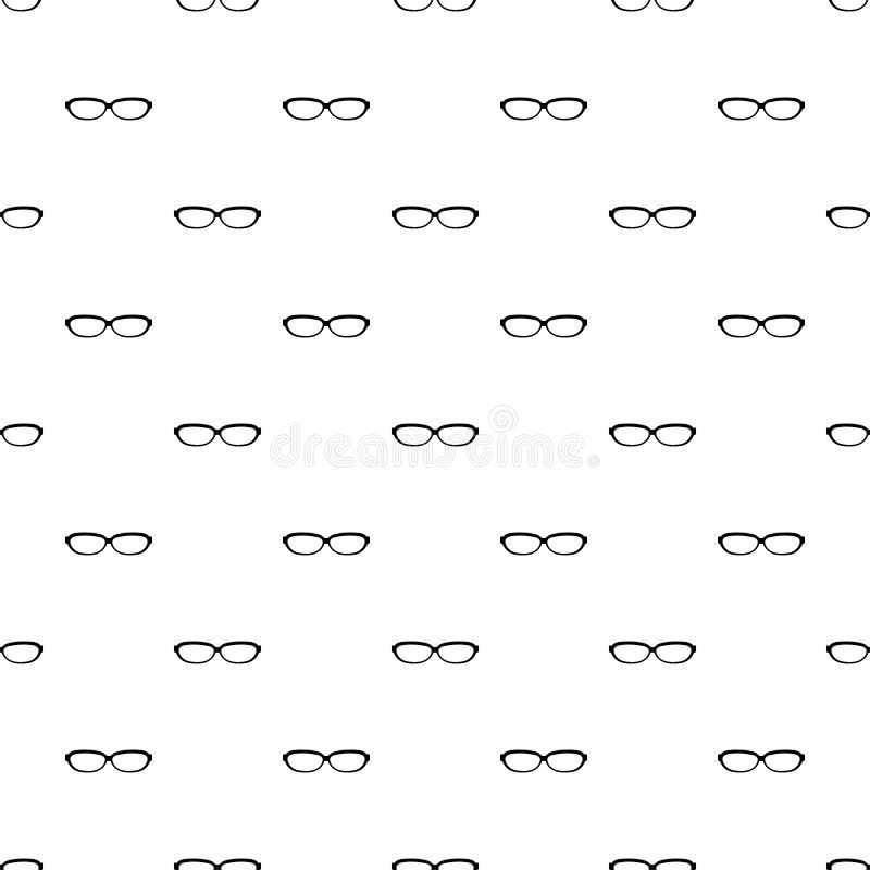 Astigmatic Spectacles Pattern Seamless Vector Stock Vector ...