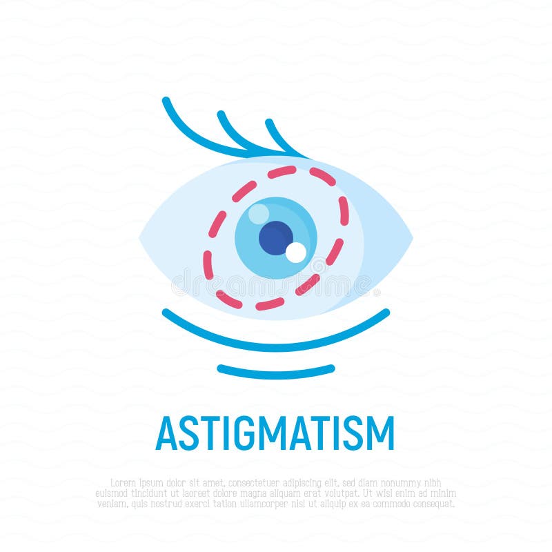 Astigmatism Icon. Monochrome Simple Icon for Templates, Web Design and ...