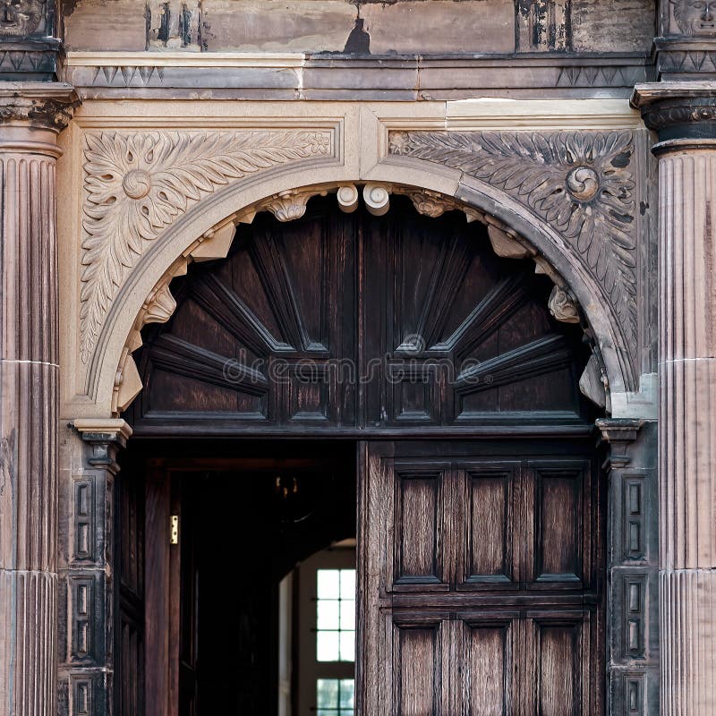 Aston Hall Museum Entrance Gate Square Composition Birmingham UK Stock ...