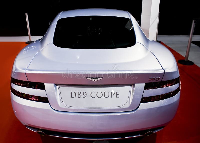 Aston Martin DB9 Coupe - REAR - MPH Editorial Stock Photo - Image of ...