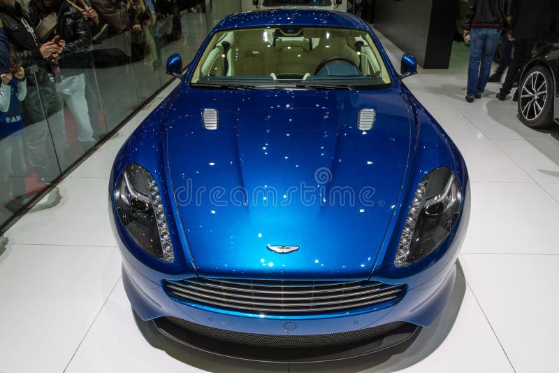Aston Martin Vanquish on Geneva Motor Show Editorial Stock Photo ...