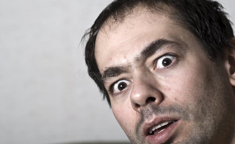 Astonished face stock photo. Image of despair, moody - 13382296